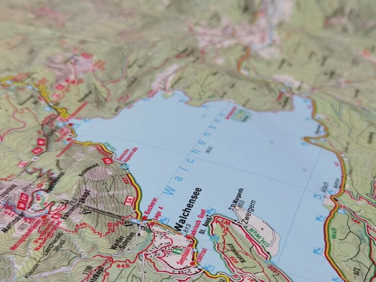 WALCHENSEE KARTE ⭐ Wanderkarte, Landkarte & Orte